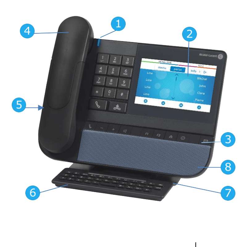 Alcatel-Lucent 8078S | Téléphone standard haut de gamme | poste IP ...